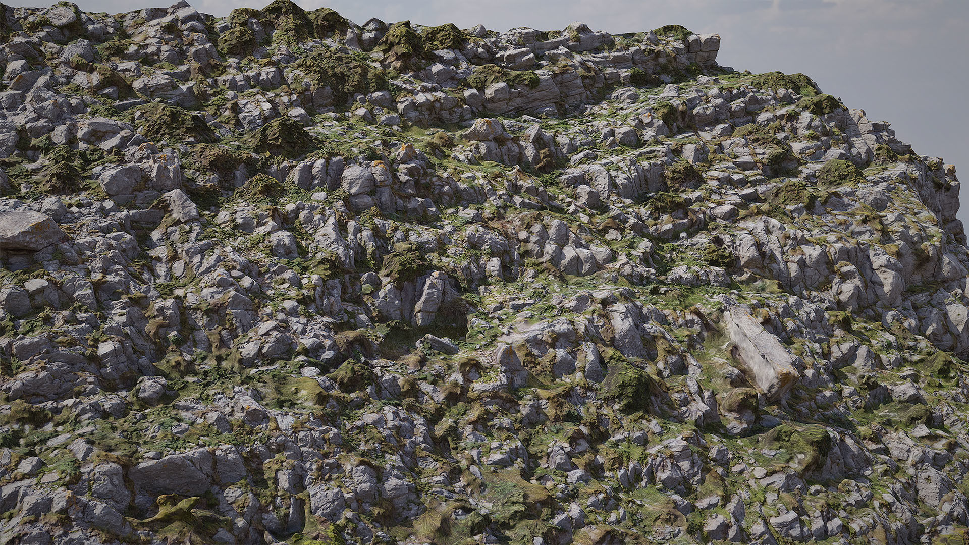 3D model Mountain Rock Slope 01 PBR Scan VR / AR / low-poly | CGTrader