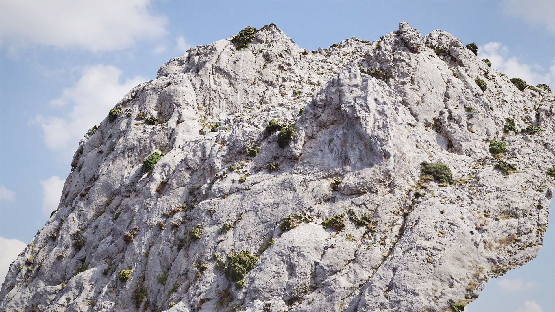 3D model Mountain Cliff Face Slope PBR Scan VR / AR / low-poly | CGTrader