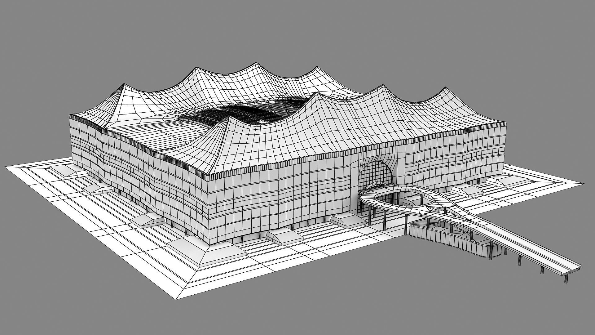 Al Bayt Stadium Qatar- Fifa World Cup 2022 Stadium 3D model 3D model ...