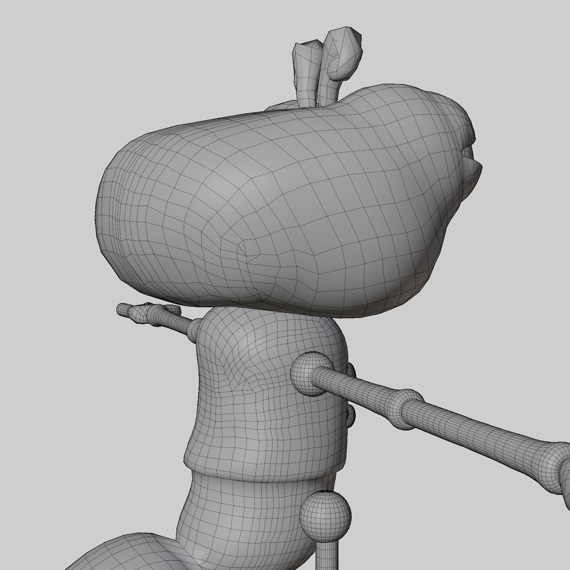 3D model Animated Character Marcus of the Ant World VR / AR / low-poly ...