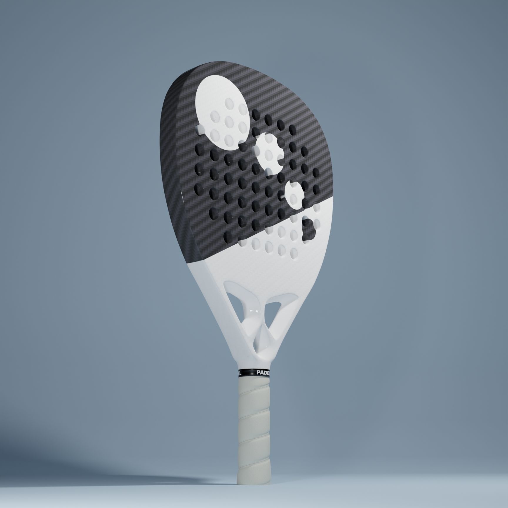 Carbon fiber padel racket 3D model | CGTrader