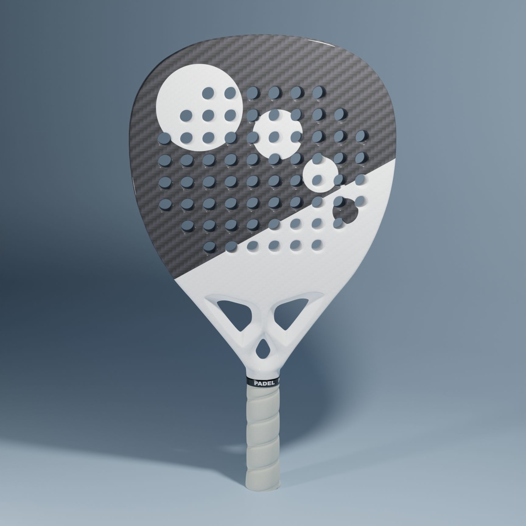 Carbon fiber padel racket 3D model | CGTrader