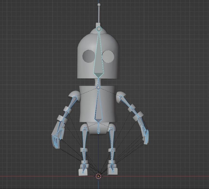 3D model Nice-robot FBX LOW POLY For games For mobile games AmPeR-1450 ...