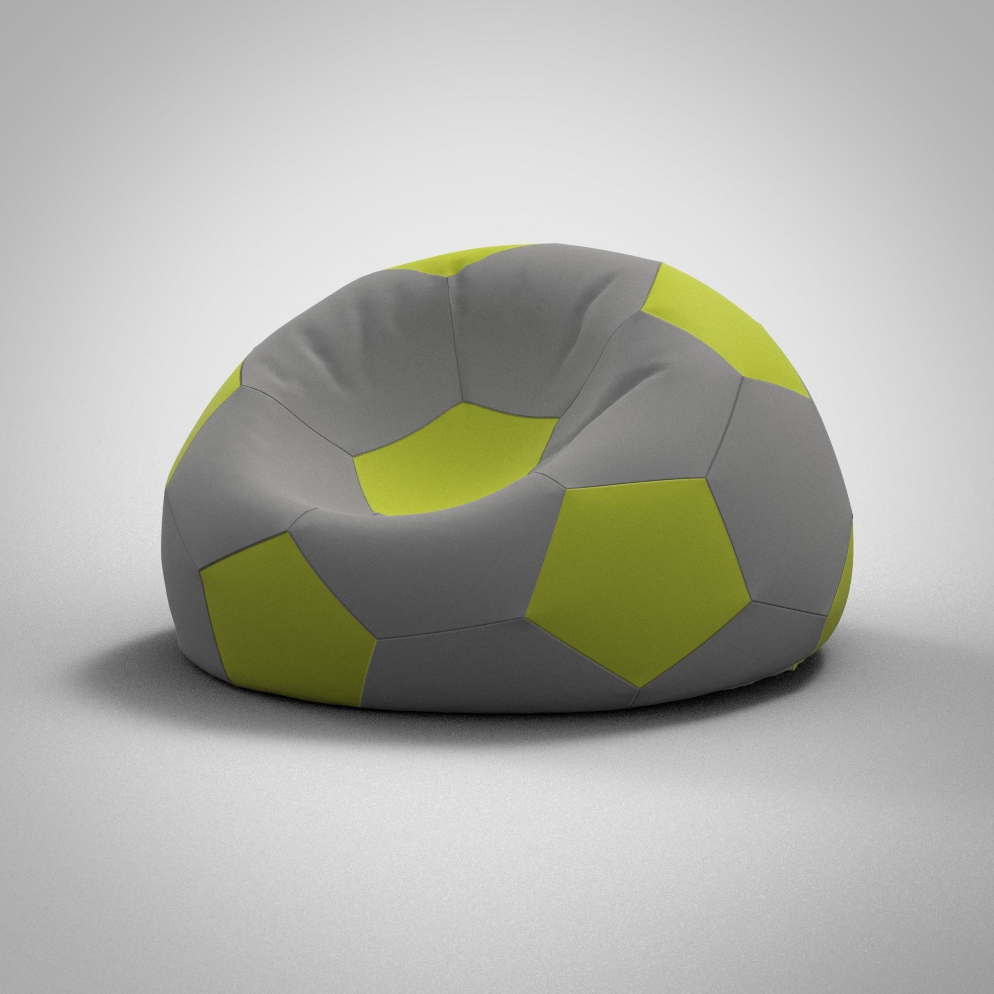 Football bag chair 3D model | CGTrader