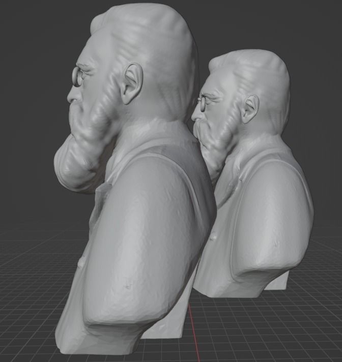 Auguste Rodin 3D model 3D printable | CGTrader