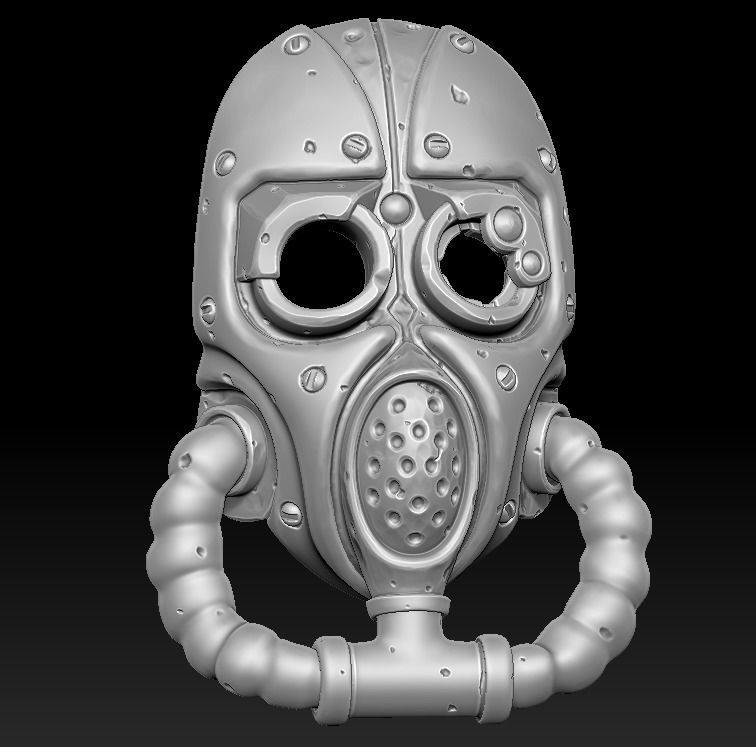 Tech-priest mask 3d print 3D model 3D printable | CGTrader
