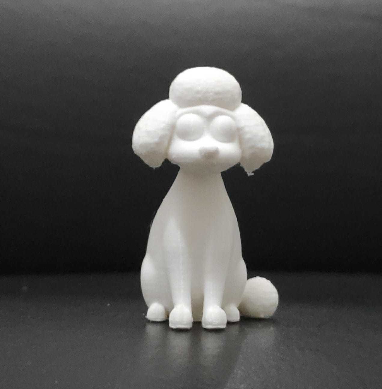 Cartoon Poodle 3D model 3D printable | CGTrader