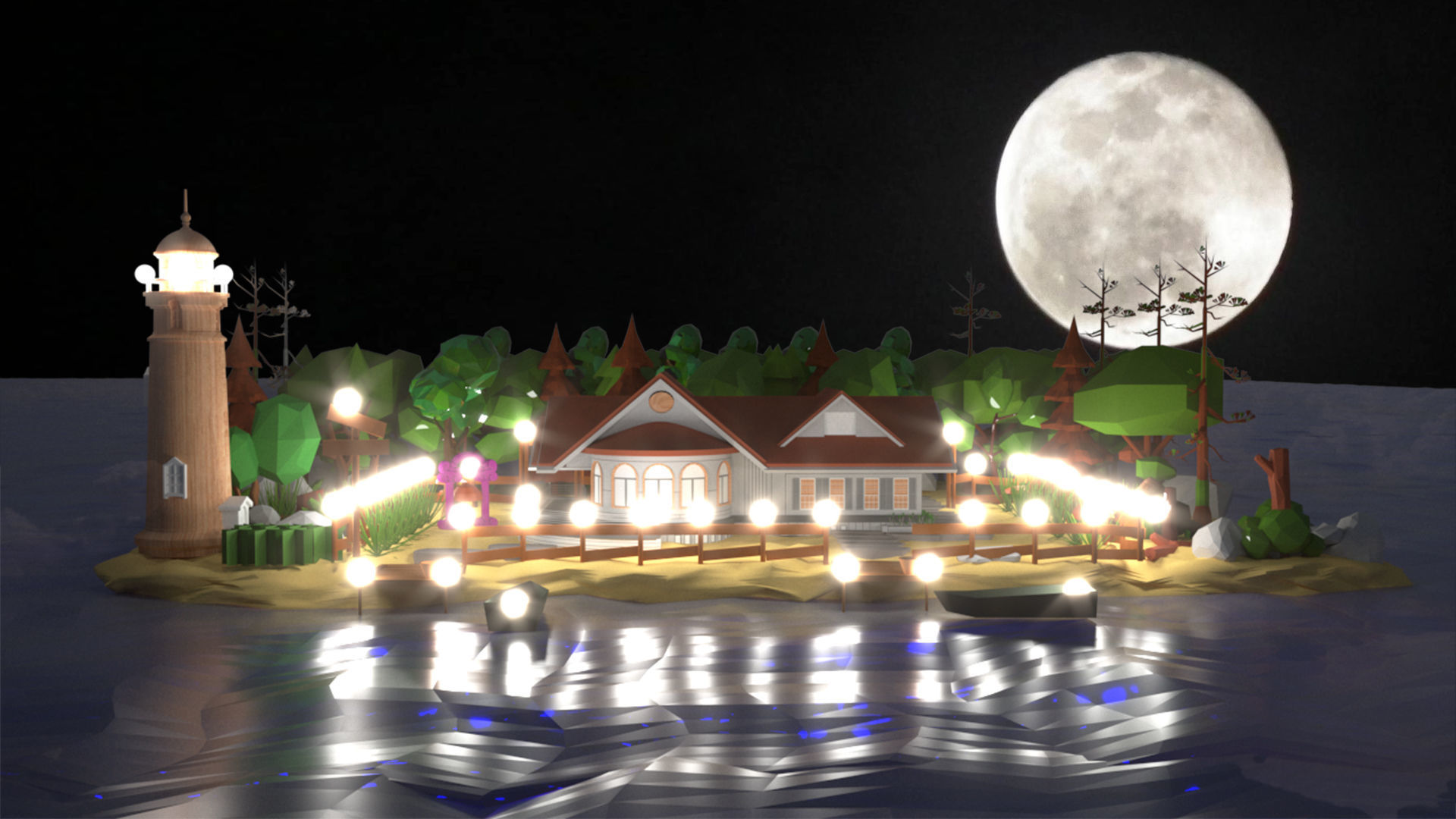 Magic Island 3D model | CGTrader