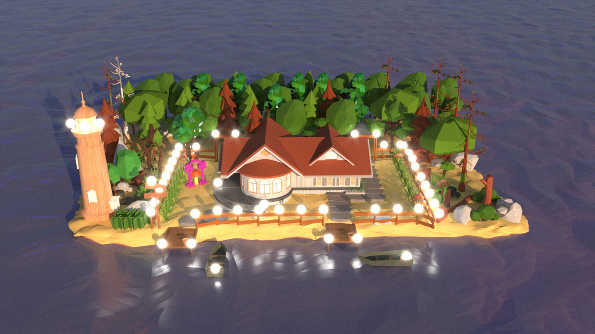 Magic Island 3D model | CGTrader