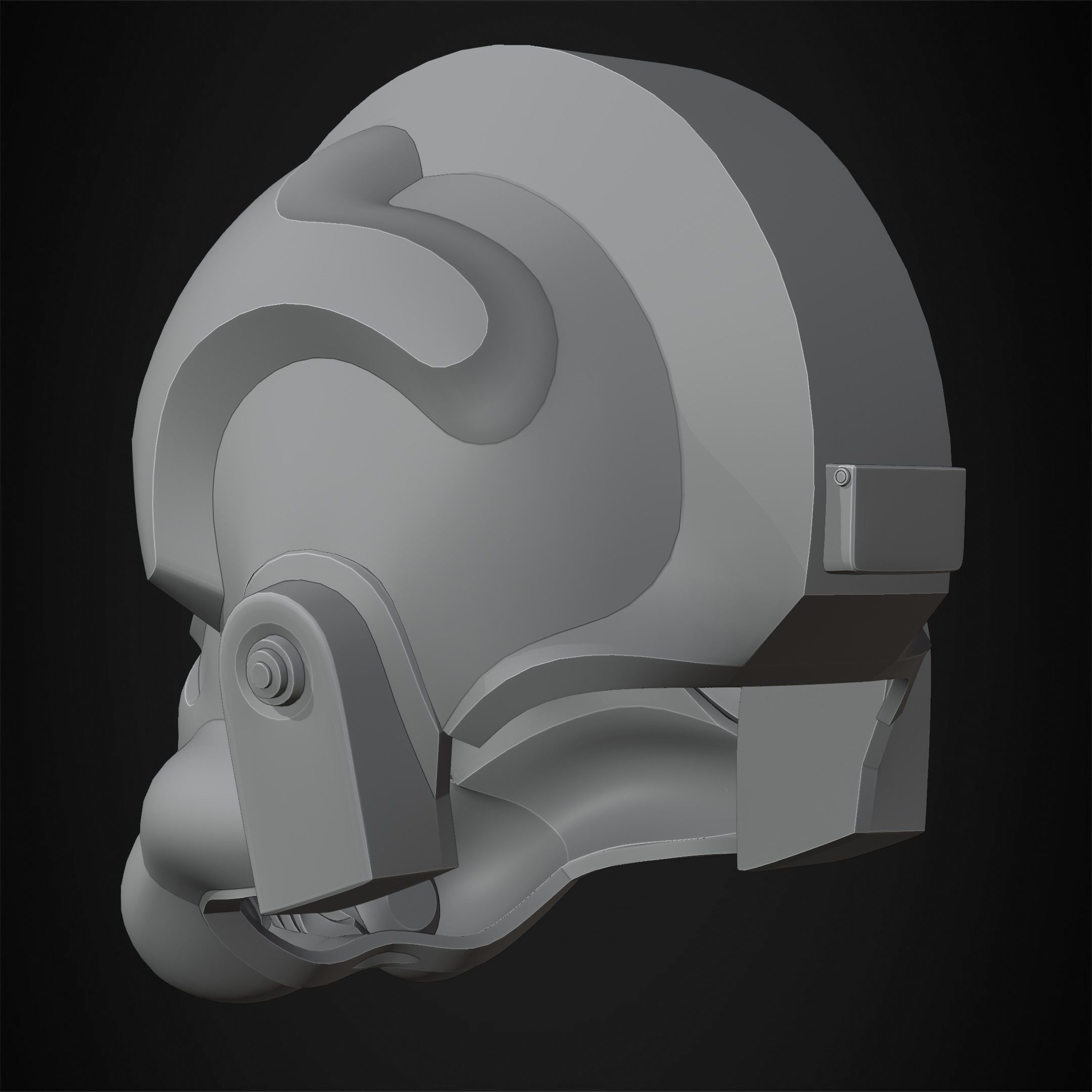 Star Wars Tie Pilot Helmet for Cosplay 3D model 3D printable | CGTrader