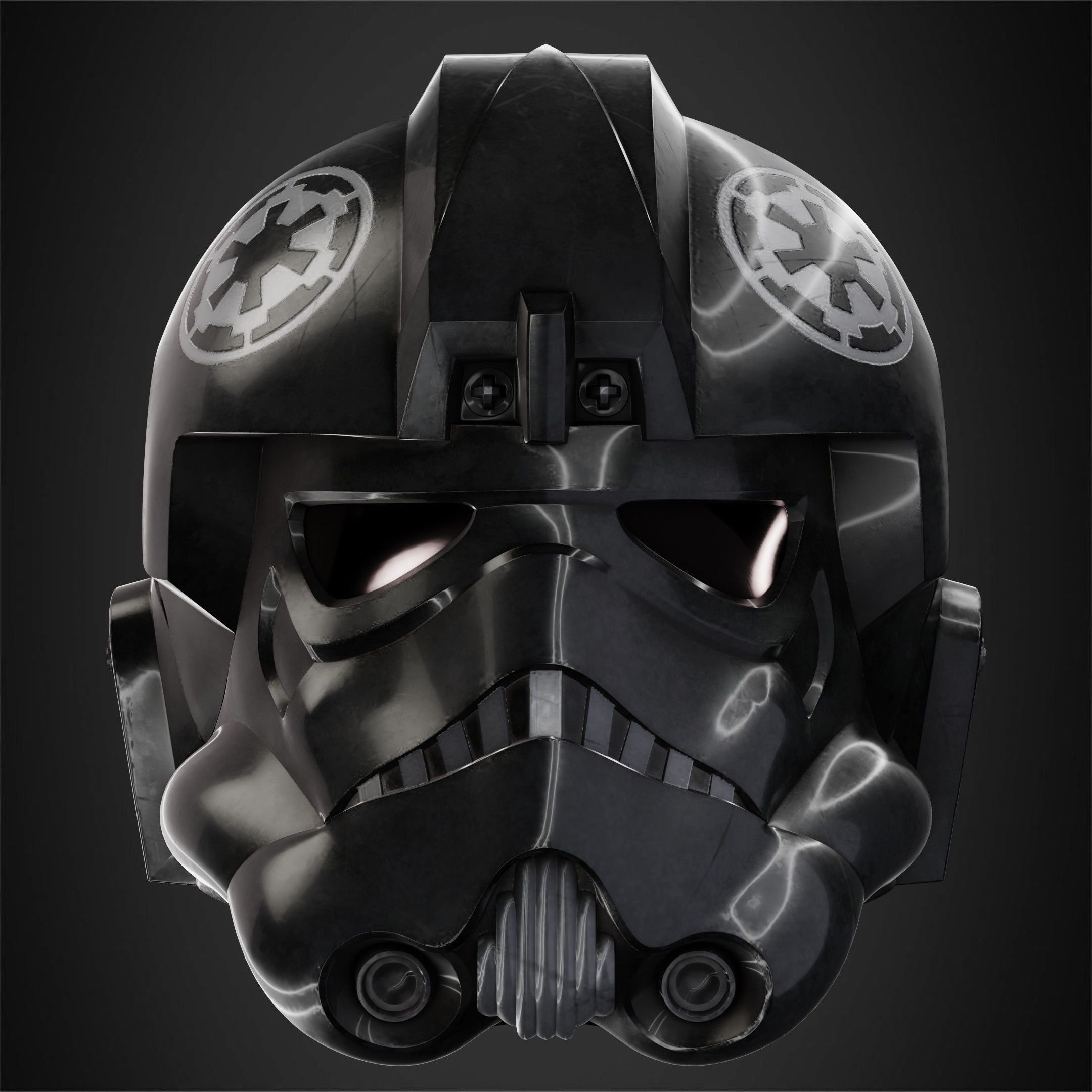 Star Wars Tie Pilot Helmet for Cosplay 3D model 3D printable | CGTrader