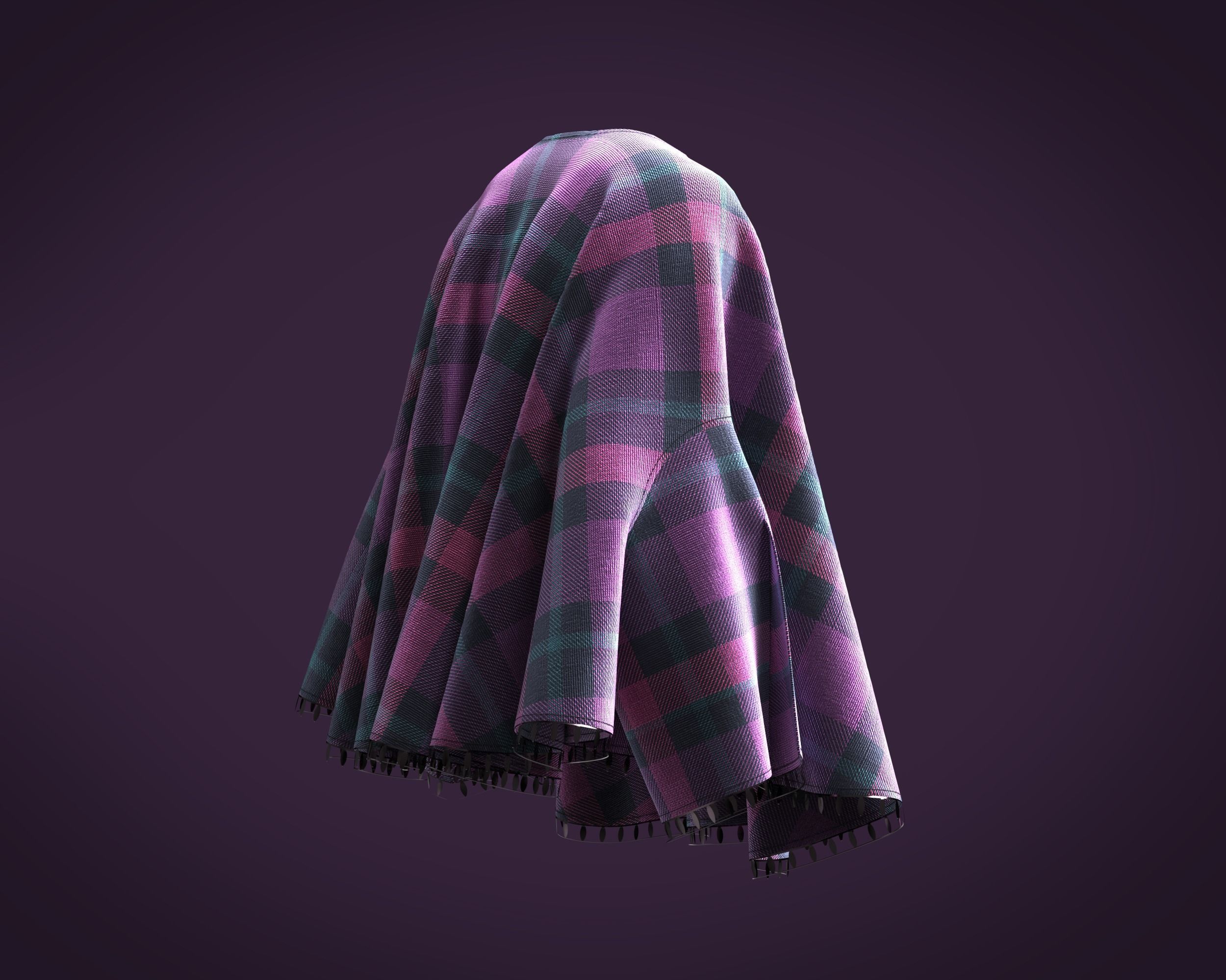 Kidswear-Blanket Poncho 3D model | CGTrader