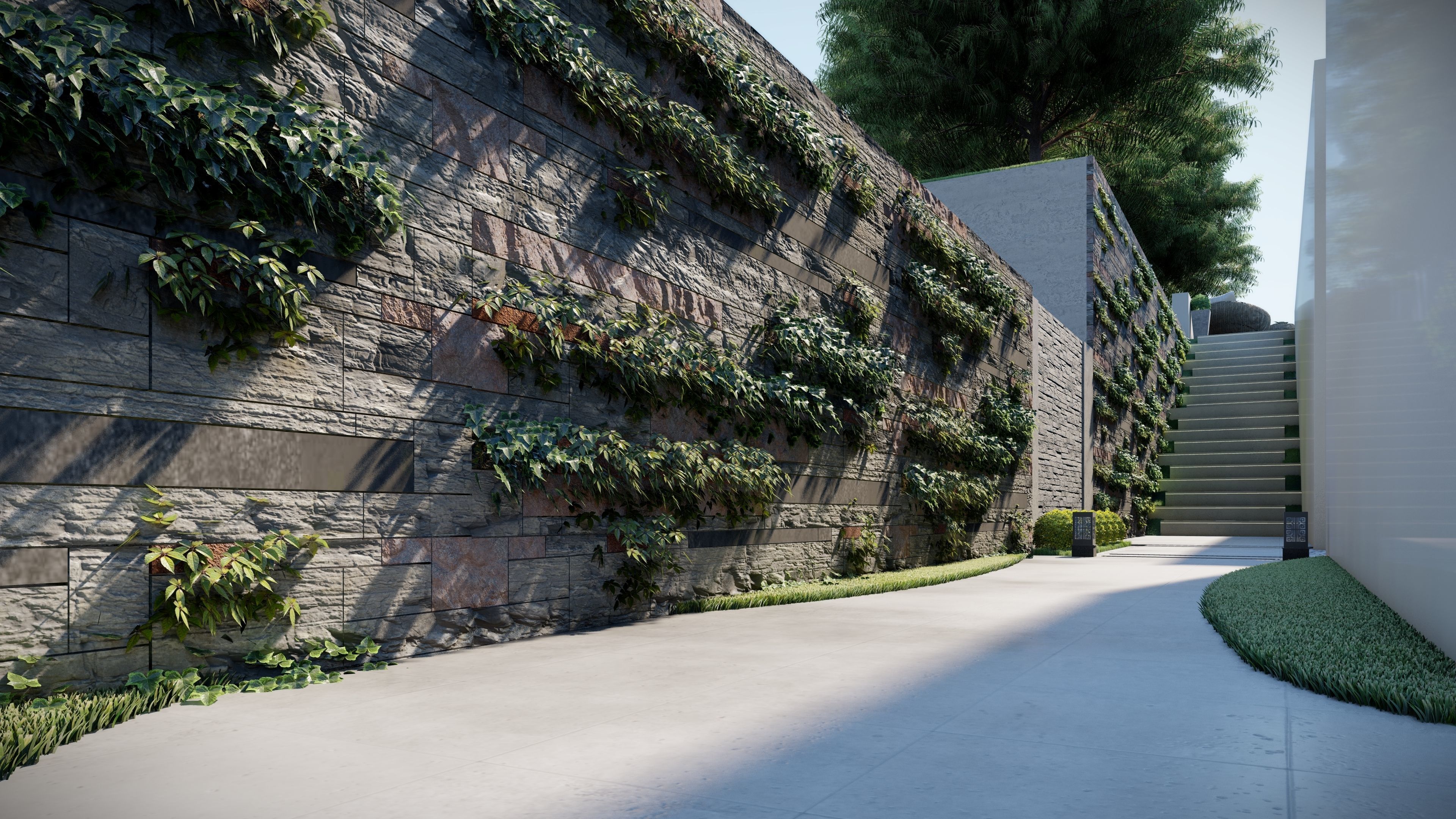 Roof top landscape design with conservatory 3d model 3D model | CGTrader