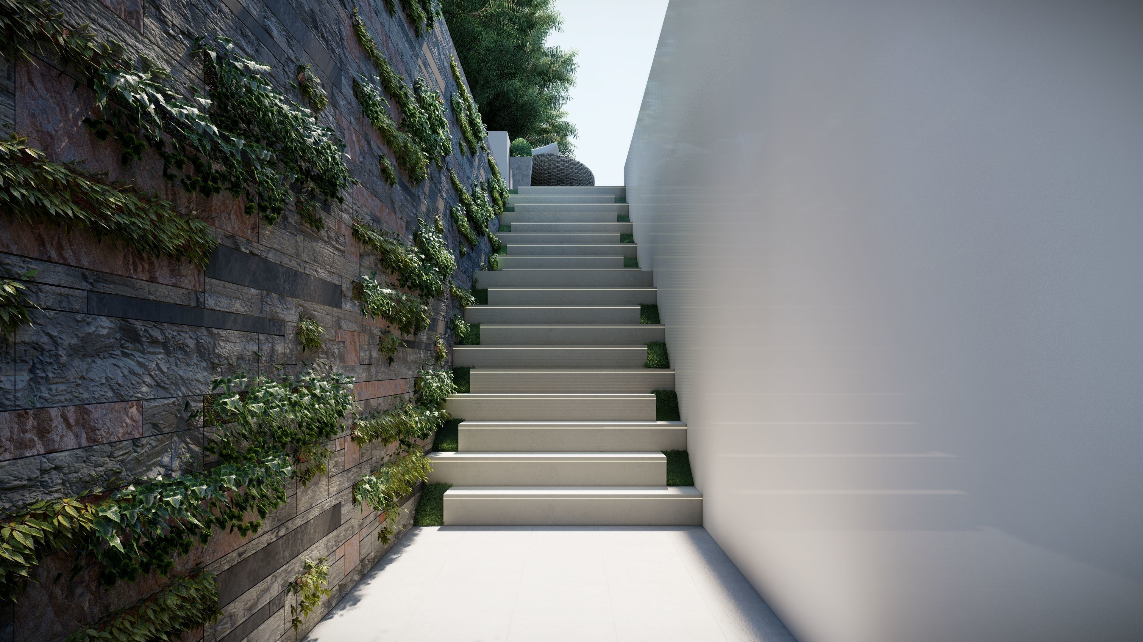 Roof top landscape design with conservatory 3d model 3D model | CGTrader