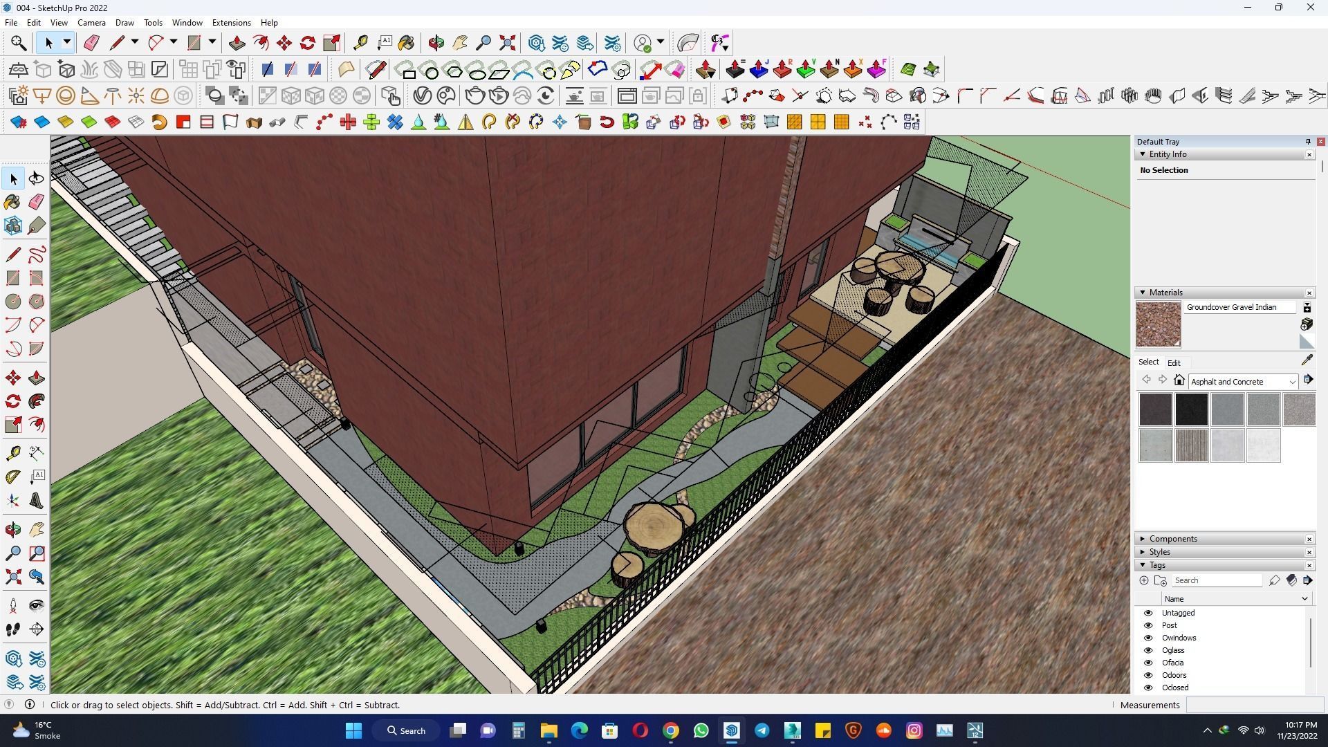 Roof top landscape design with conservatory 3d model 3D model | CGTrader