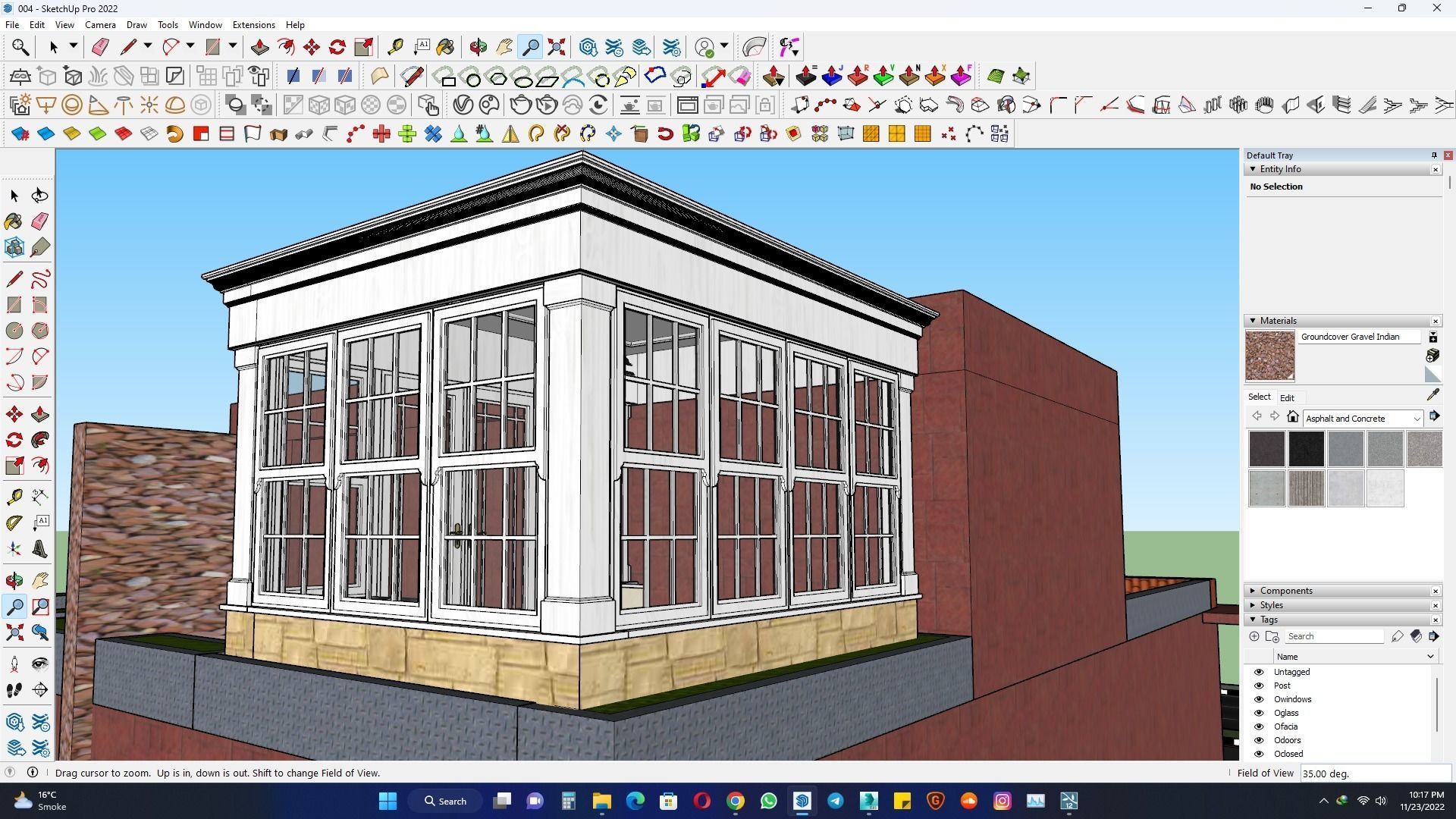 Roof top landscape design with conservatory 3d model 3D model | CGTrader