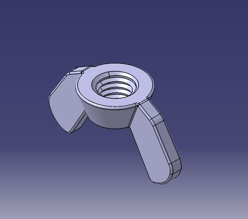 M5 Wing Nuts 3D model 3D printable | CGTrader