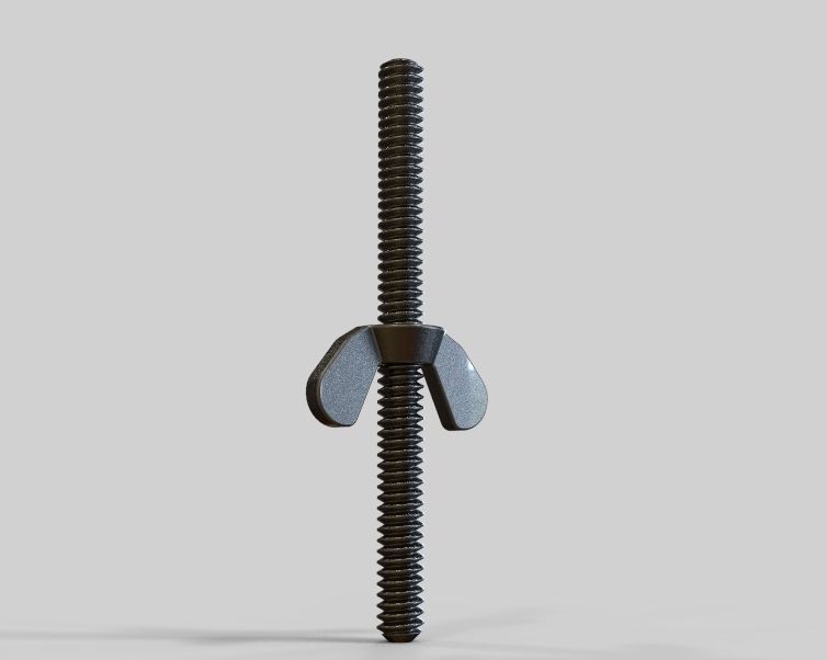 M4 Wing Nuts 3D model 3D printable | CGTrader