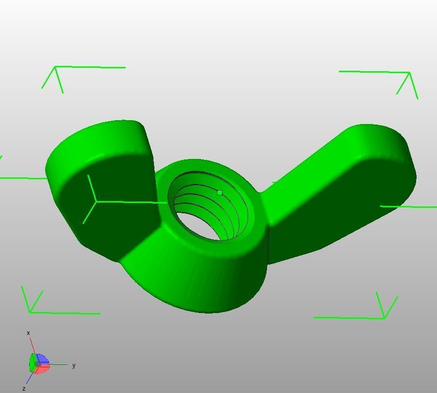 M4 Wing Nuts 3D model 3D printable | CGTrader