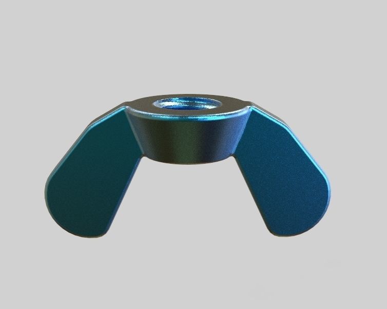 M4 Wing Nuts 3D model 3D printable | CGTrader