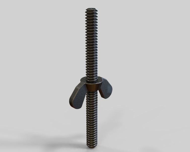 M4 Wing Nuts 3D model 3D printable | CGTrader