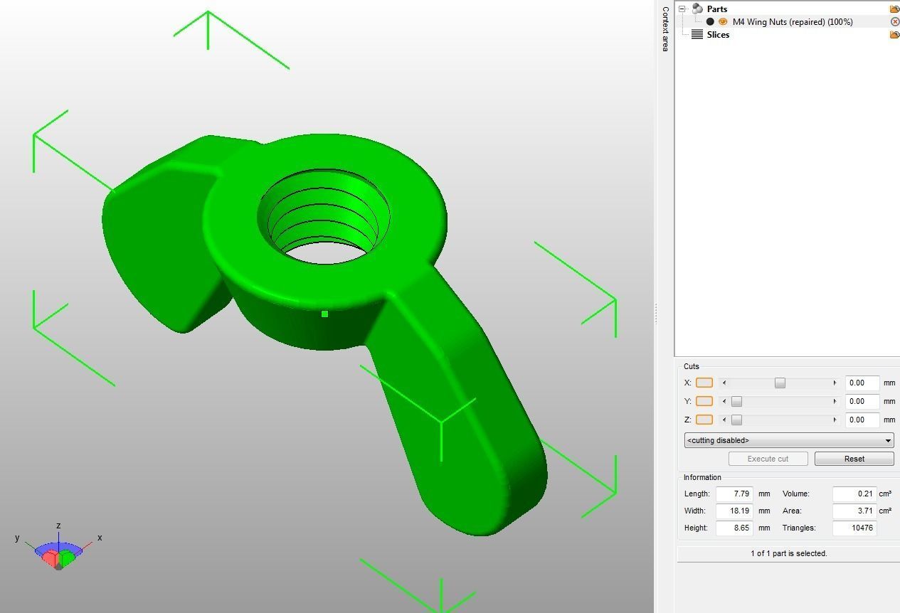 M4 Wing Nuts 3D model 3D printable | CGTrader