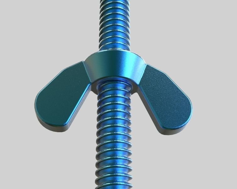 M4 Wing Nuts 3D model 3D printable | CGTrader