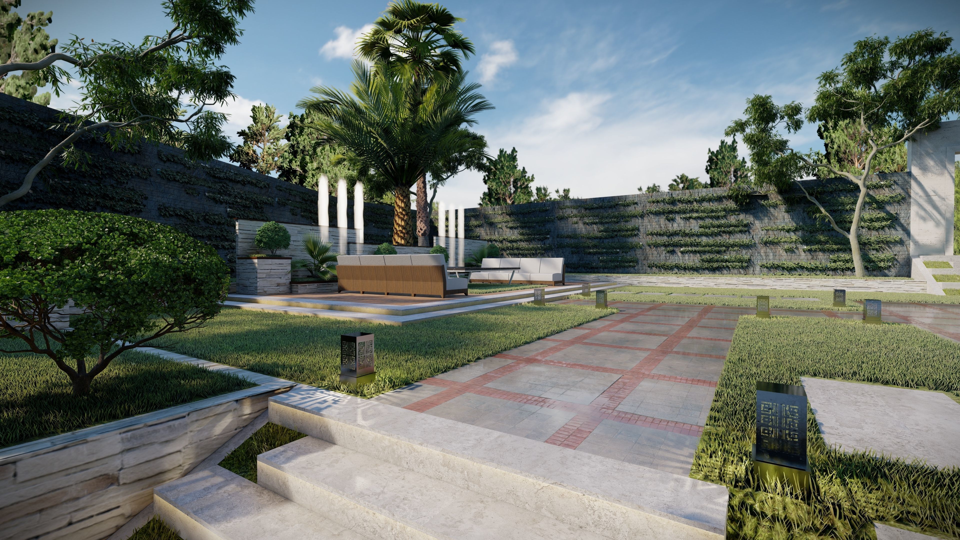 Landscape design 3d model and render in lumion 3D model | CGTrader