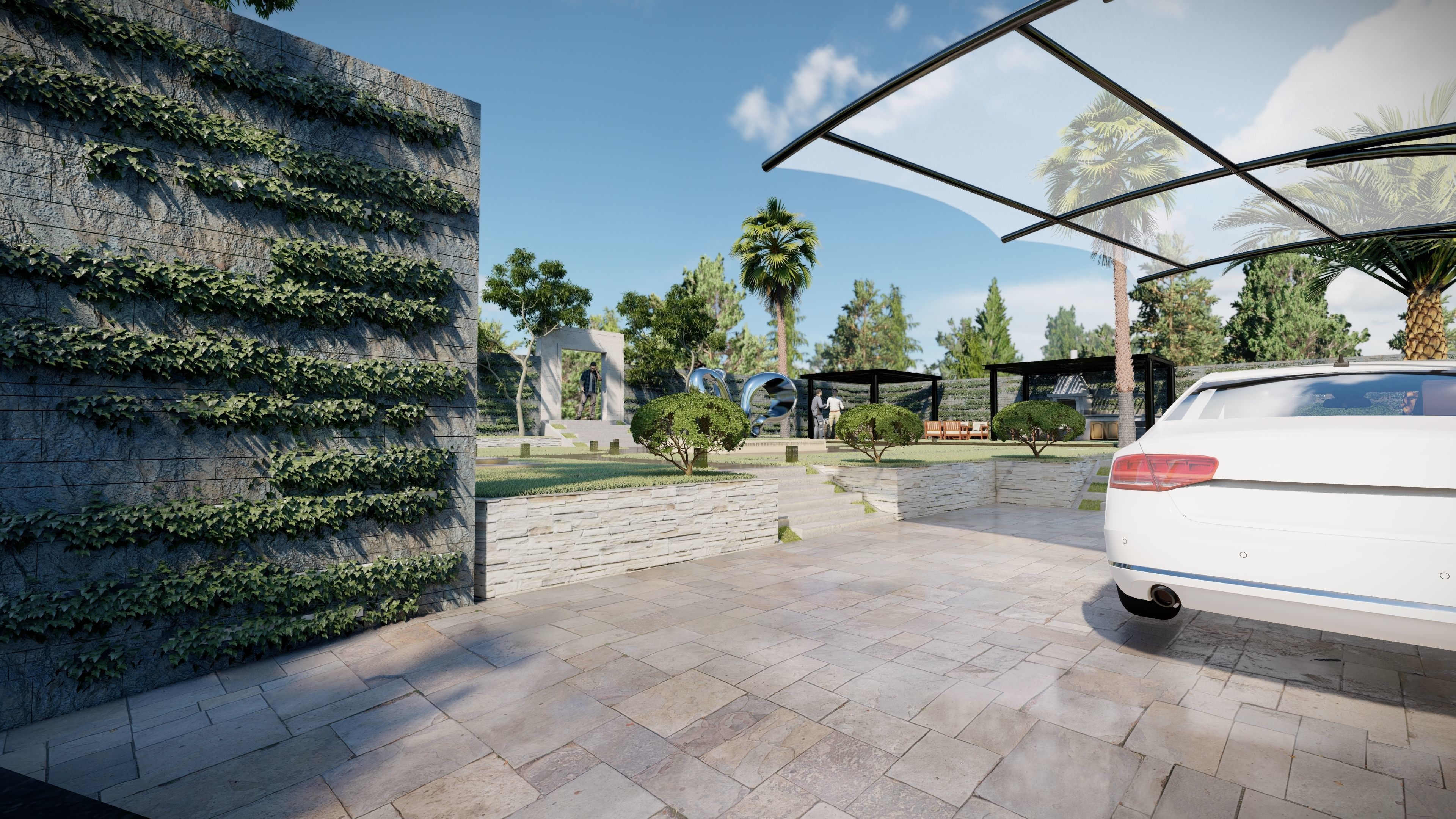 Landscape design 3d model and render in lumion 3D model | CGTrader