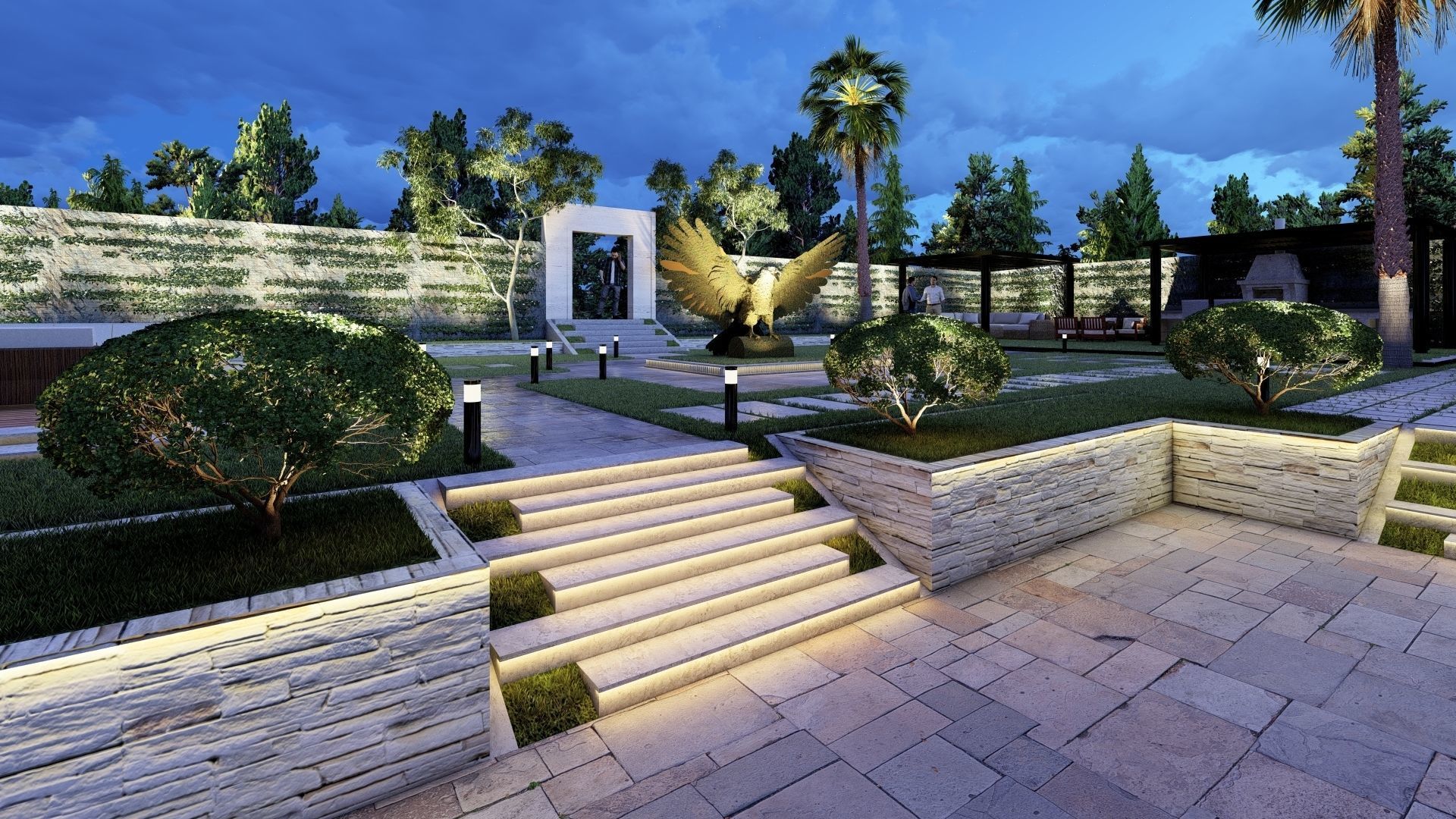 Landscape design 3d model and render in lumion 3D model | CGTrader