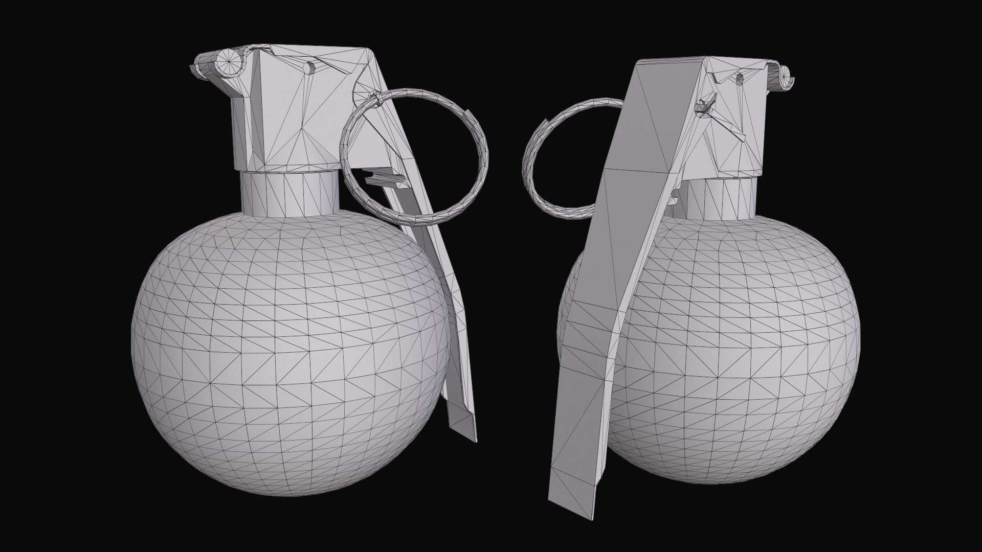 3D model M67 fragmentation grenade VR / AR / low-poly | CGTrader