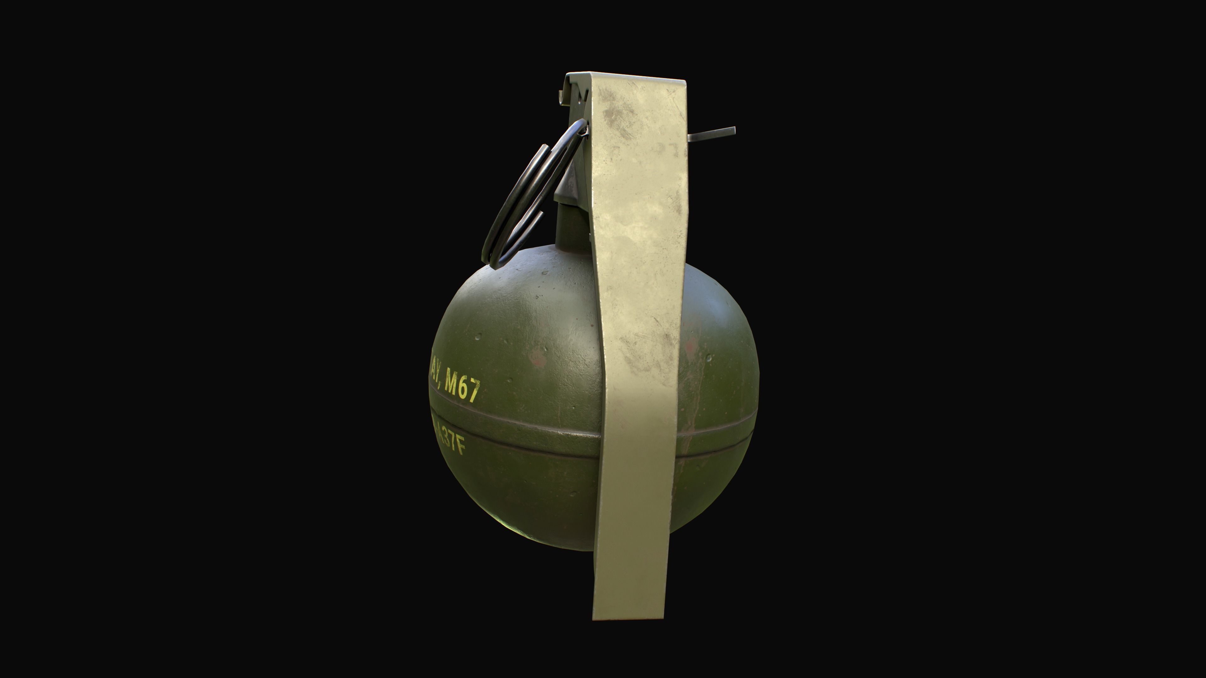 3D model M67 fragmentation grenade VR / AR / low-poly | CGTrader