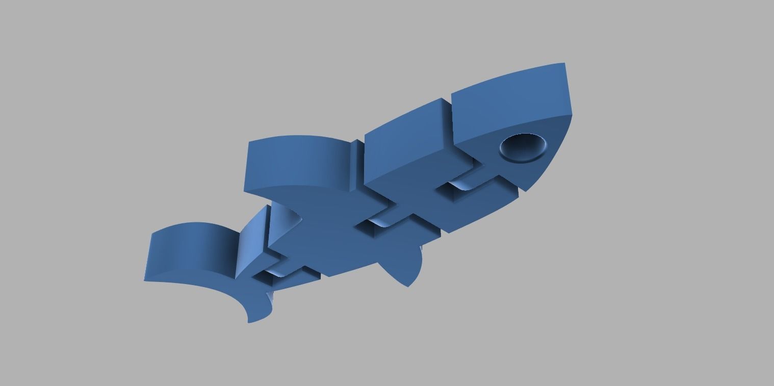 Fish keychain 3D model 3D printable | CGTrader