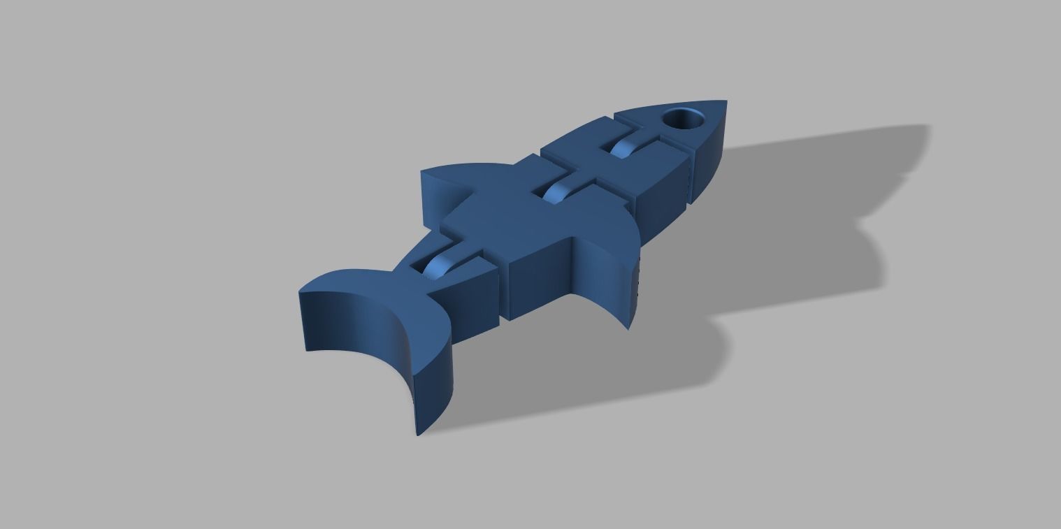 Fish keychain 3D model 3D printable | CGTrader