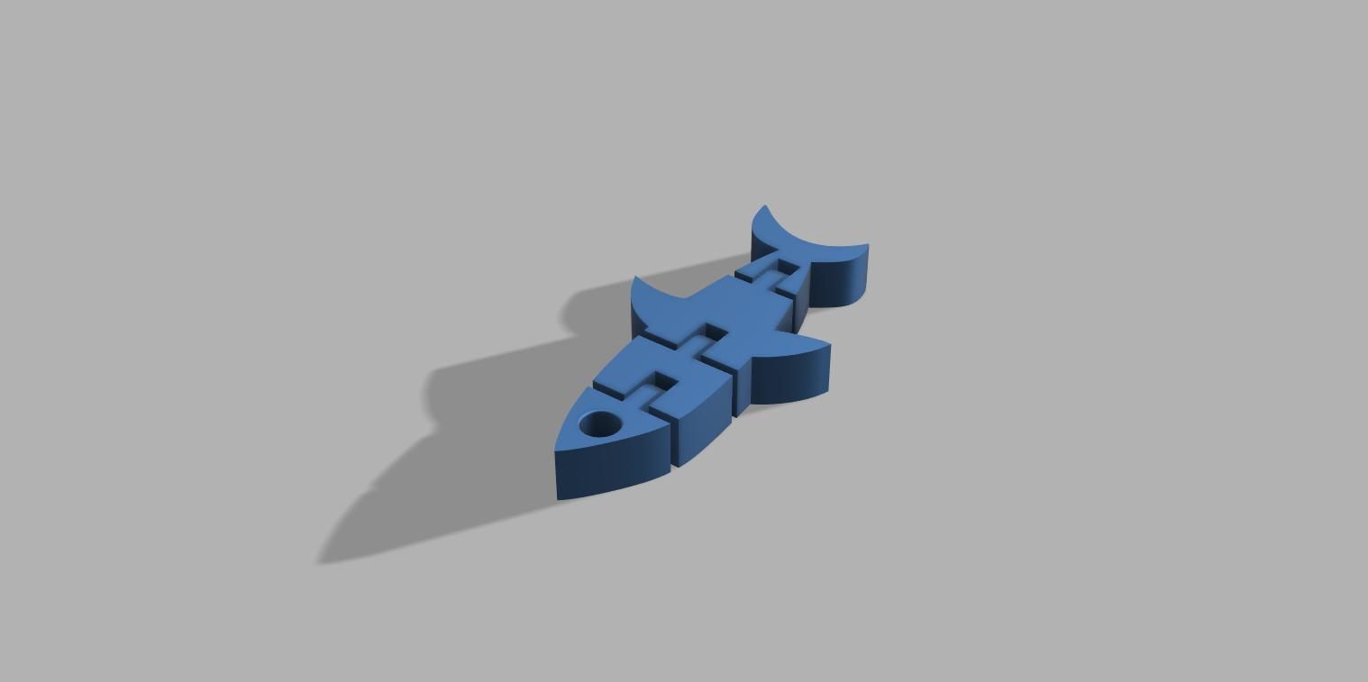 Fish keychain 3D model 3D printable | CGTrader