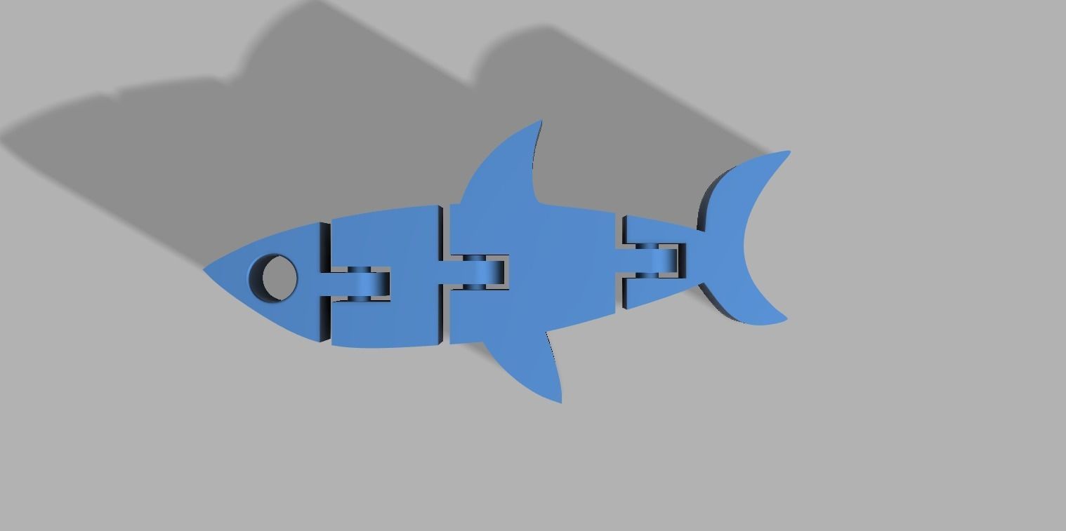 Fish keychain 3D model 3D printable | CGTrader