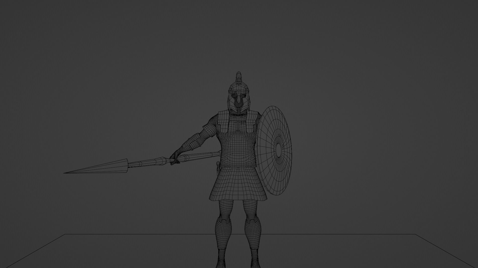 3D model Greek Hoplite Rigged Animated VR / AR / low-poly | CGTrader