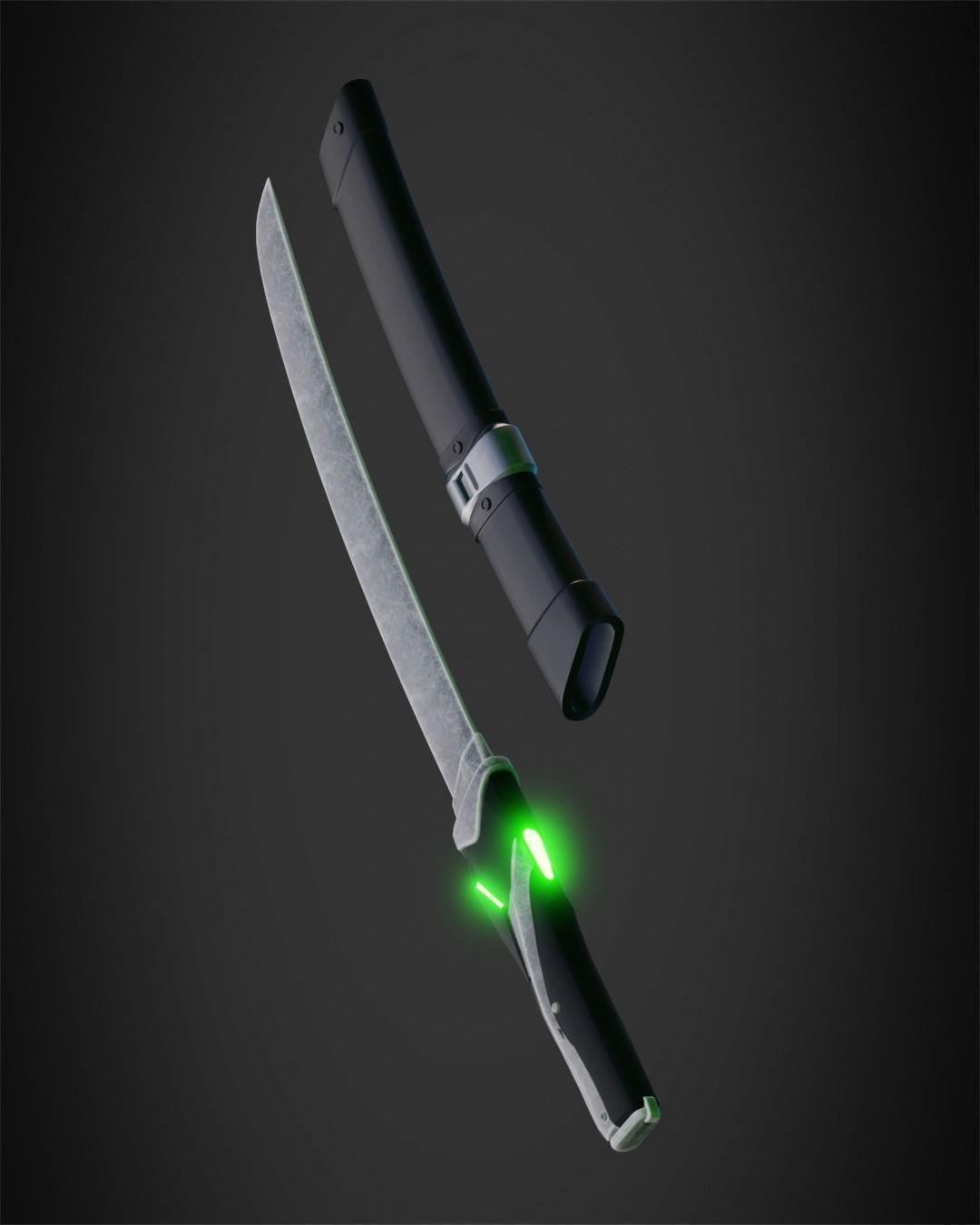Overwatch 2 Genji Tanto 3D print model 3D model 3D printable | CGTrader