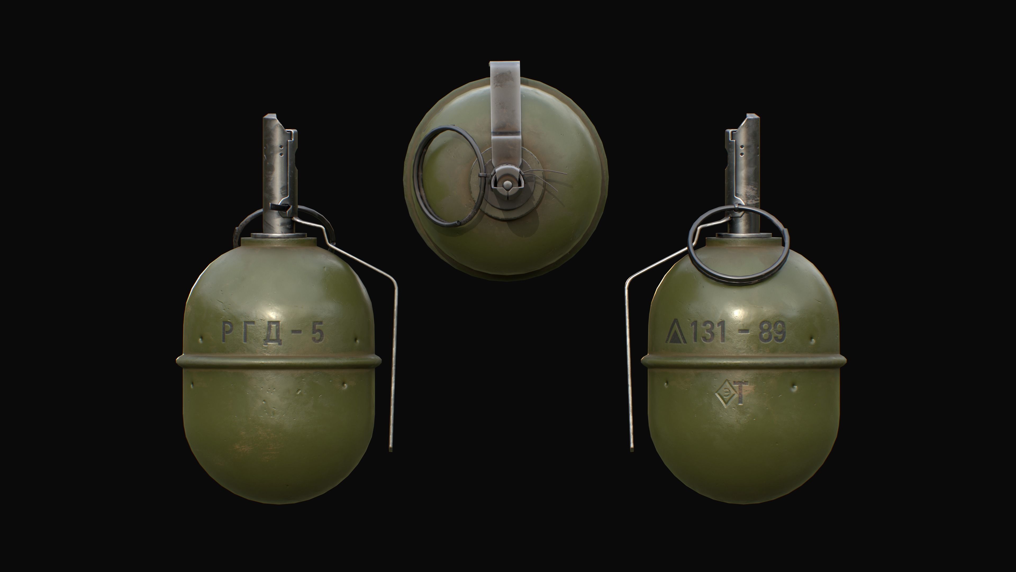 3D model Soviet hand Grenade RGD-5 VR / AR / low-poly | CGTrader