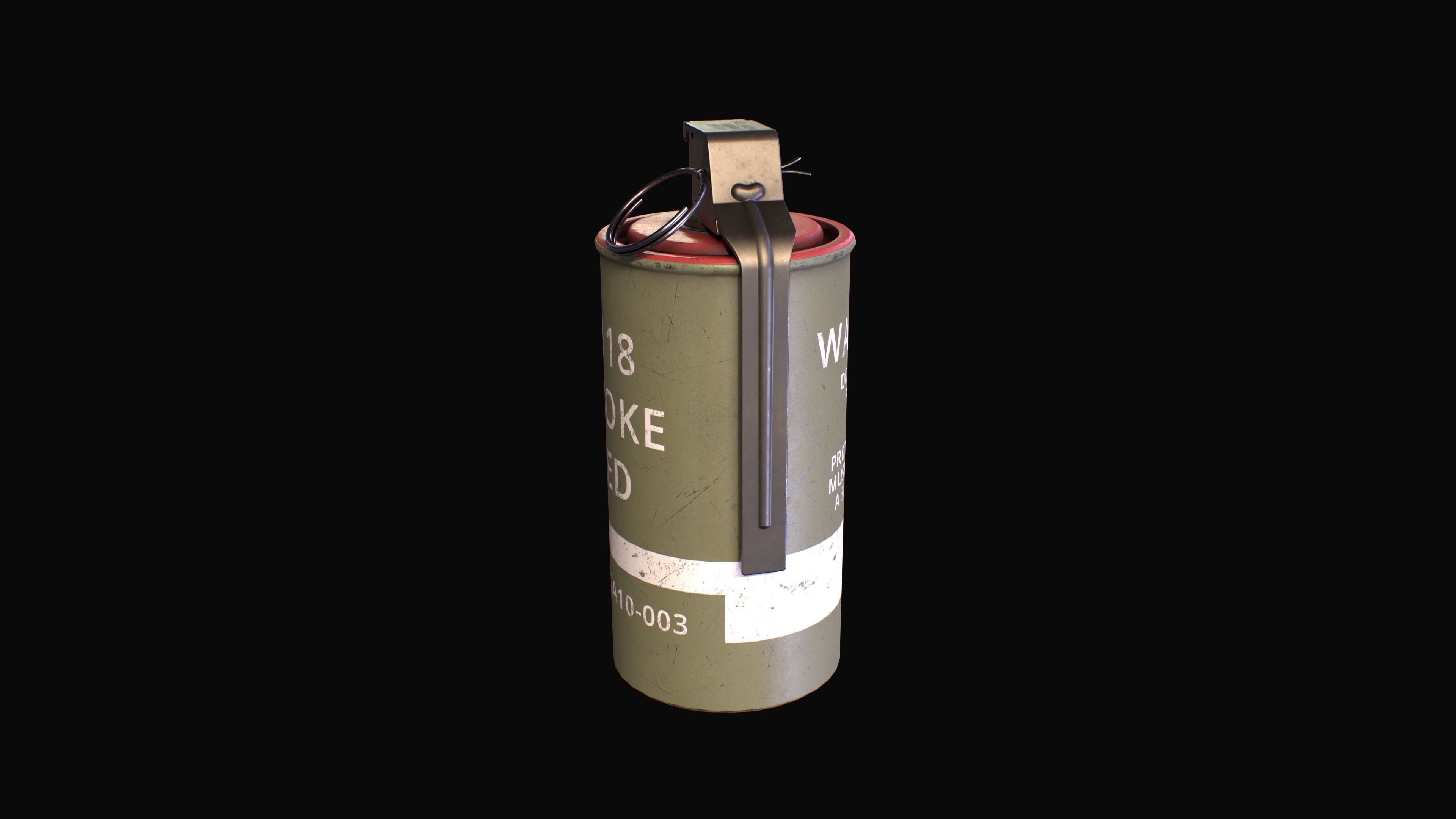 3D model M18 Colored Smoke Grenade VR / AR / low-poly | CGTrader