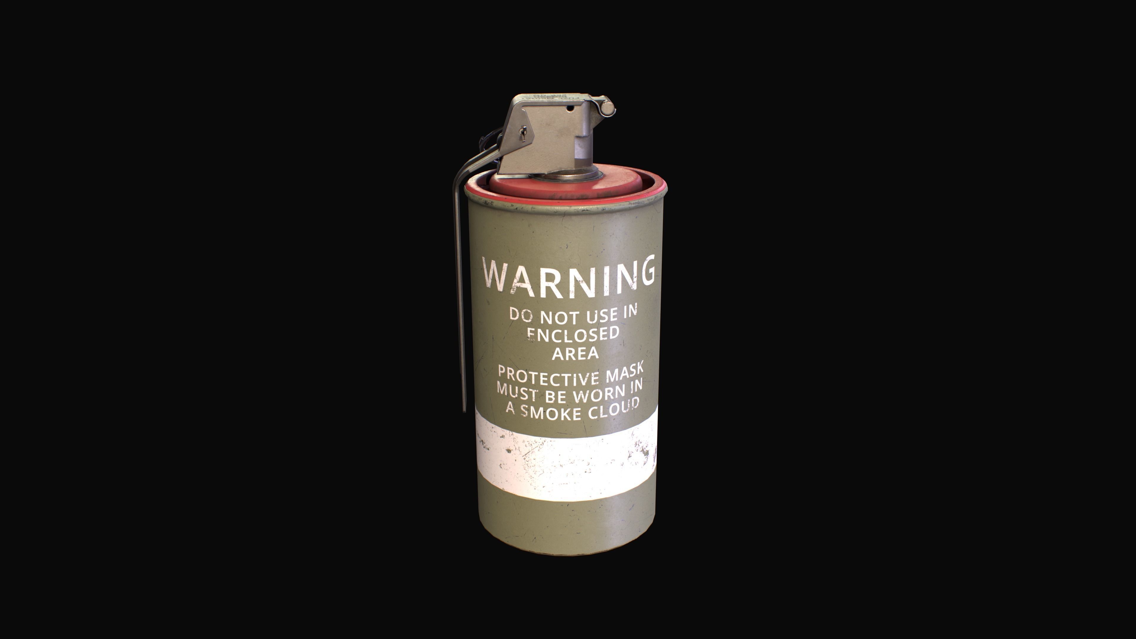 3D model M18 Colored Smoke Grenade VR / AR / low-poly | CGTrader