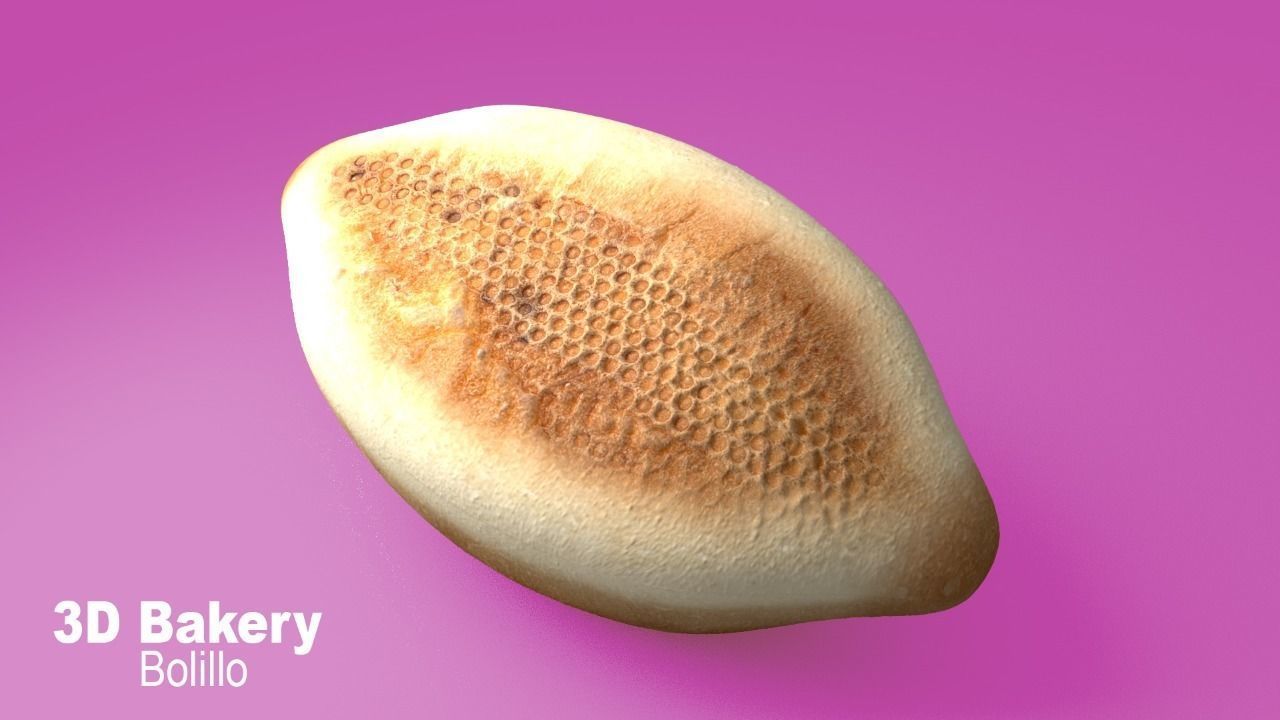 Bolillo bakery buns 3D model | CGTrader