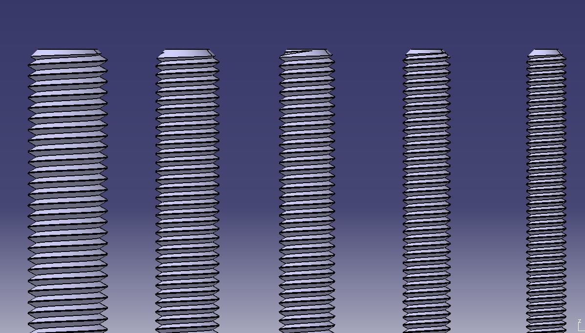 M3 to M20 x 120mm Threaded Bars 3D model 3D printable | CGTrader