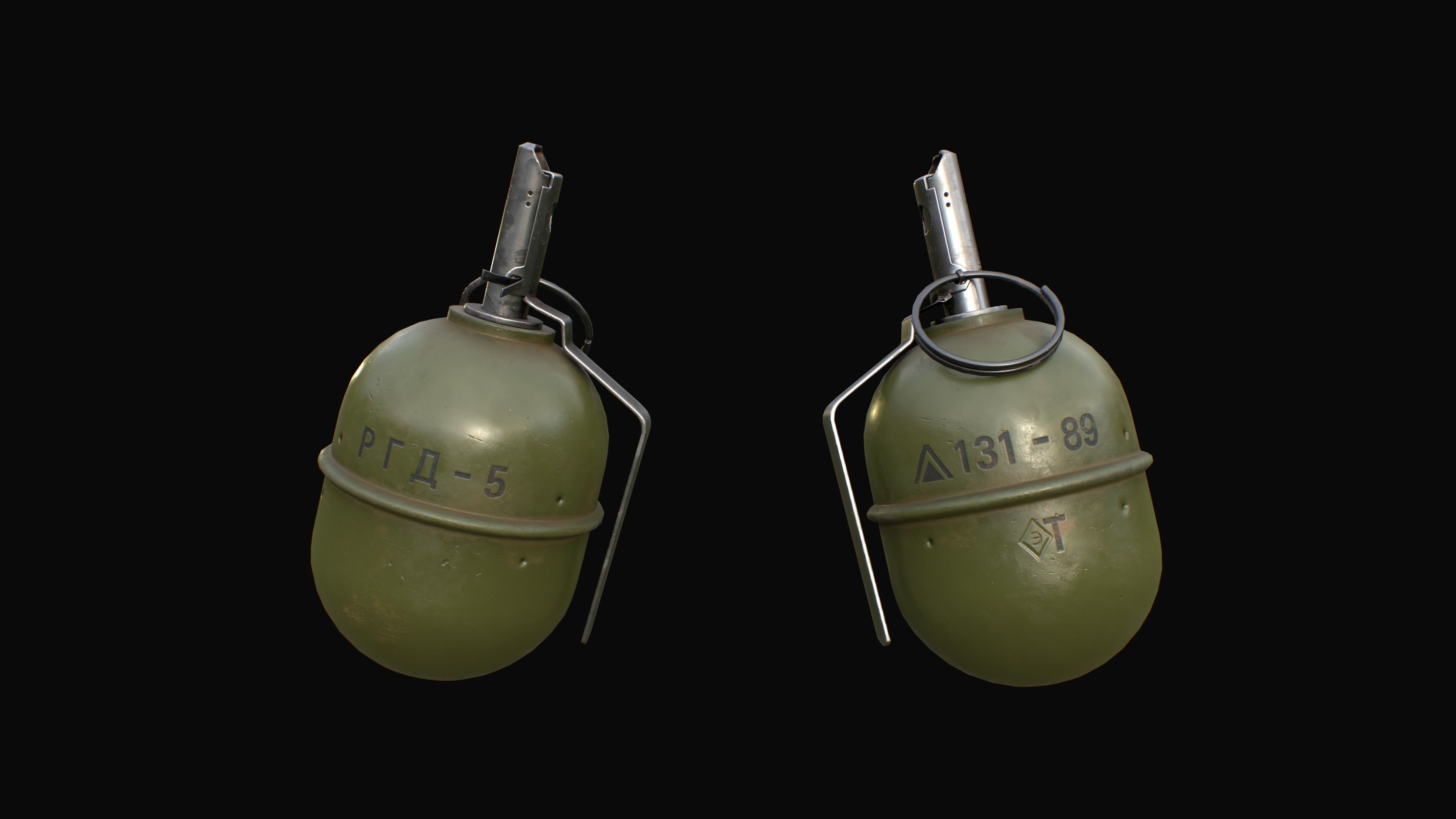 Hand Grenades Collection VR / AR / low-poly | CGTrader
