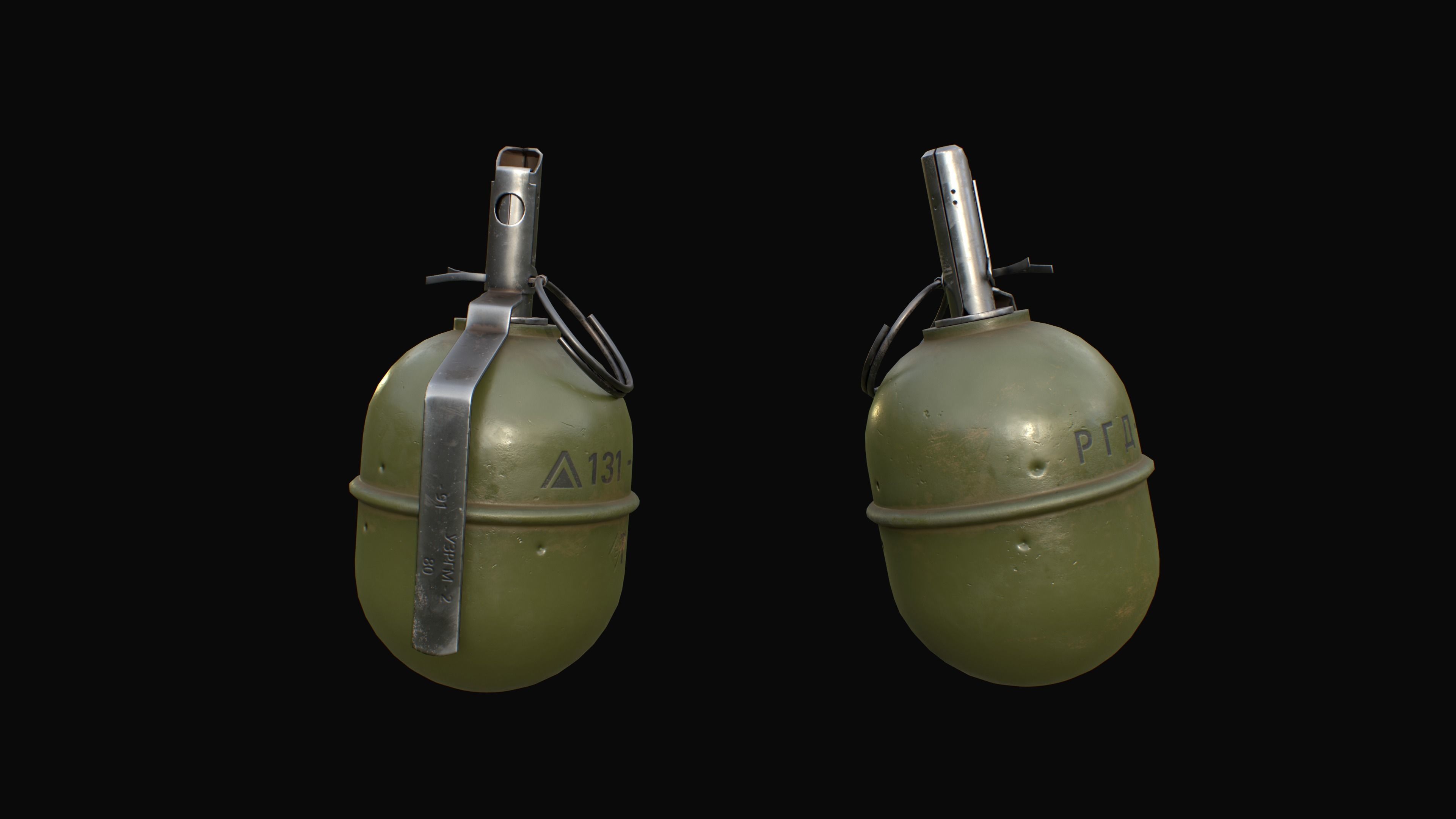 Hand Grenades Collection VR / AR / low-poly | CGTrader