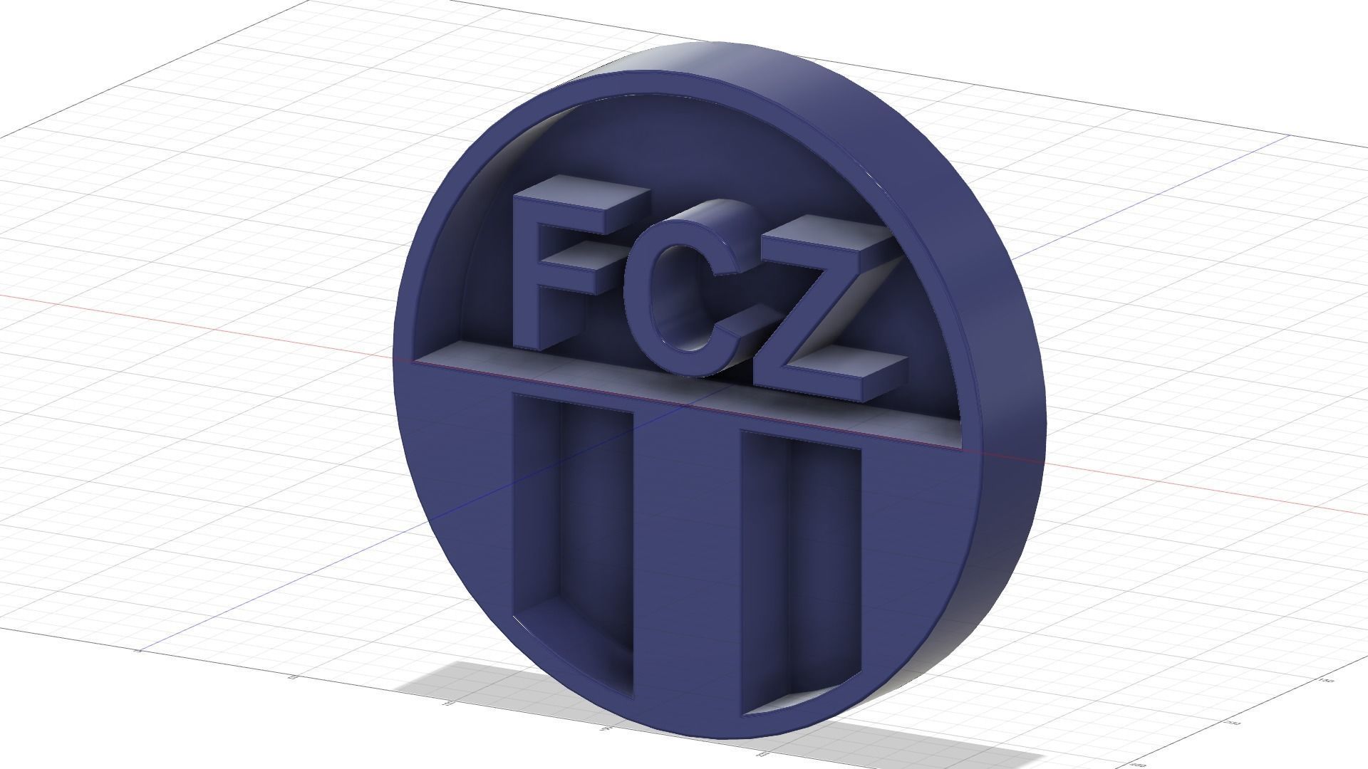 FCZ Zurich Fussball 3D model 3D printable | CGTrader