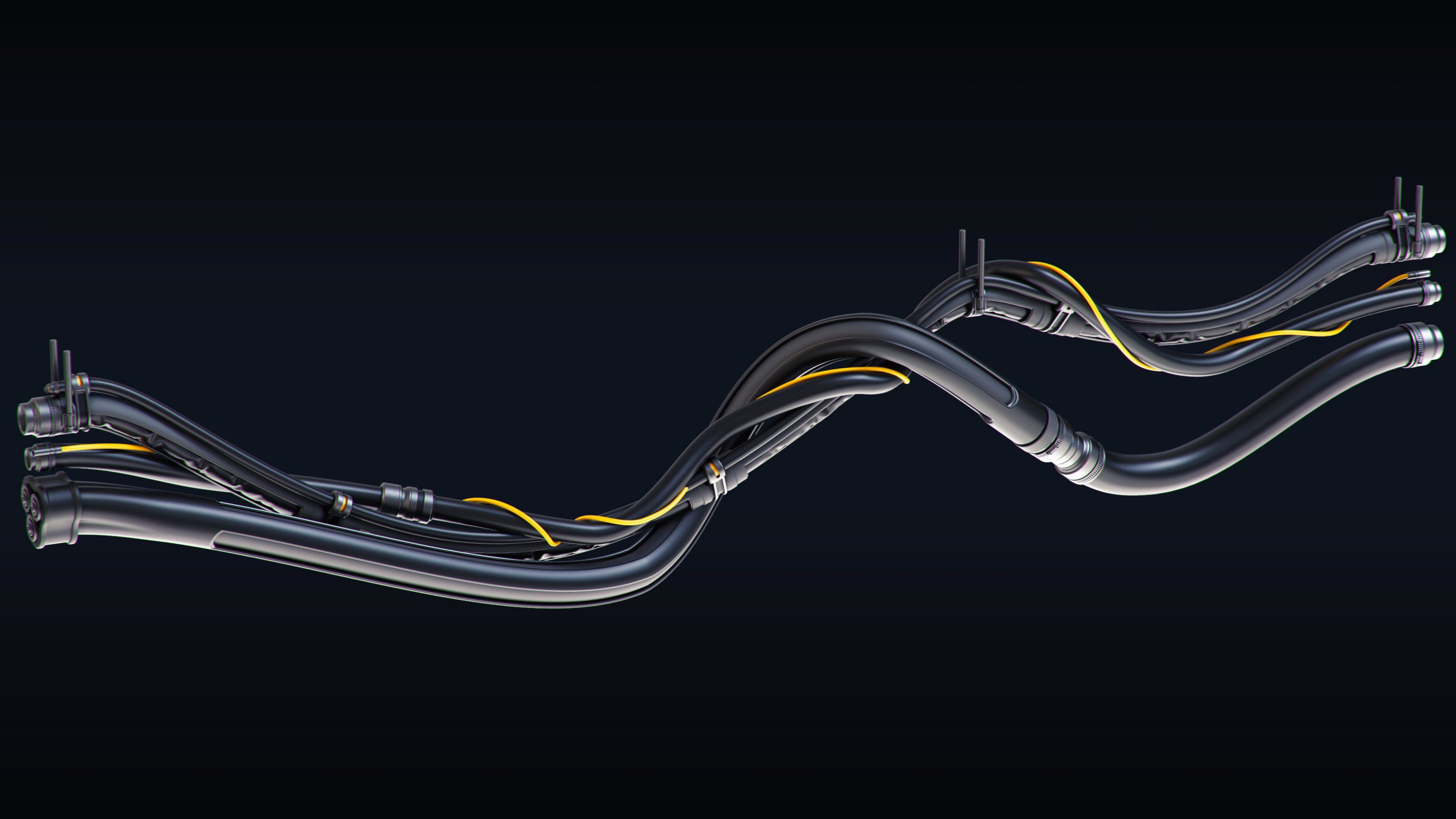 Cables and Wires set 3D model | CGTrader