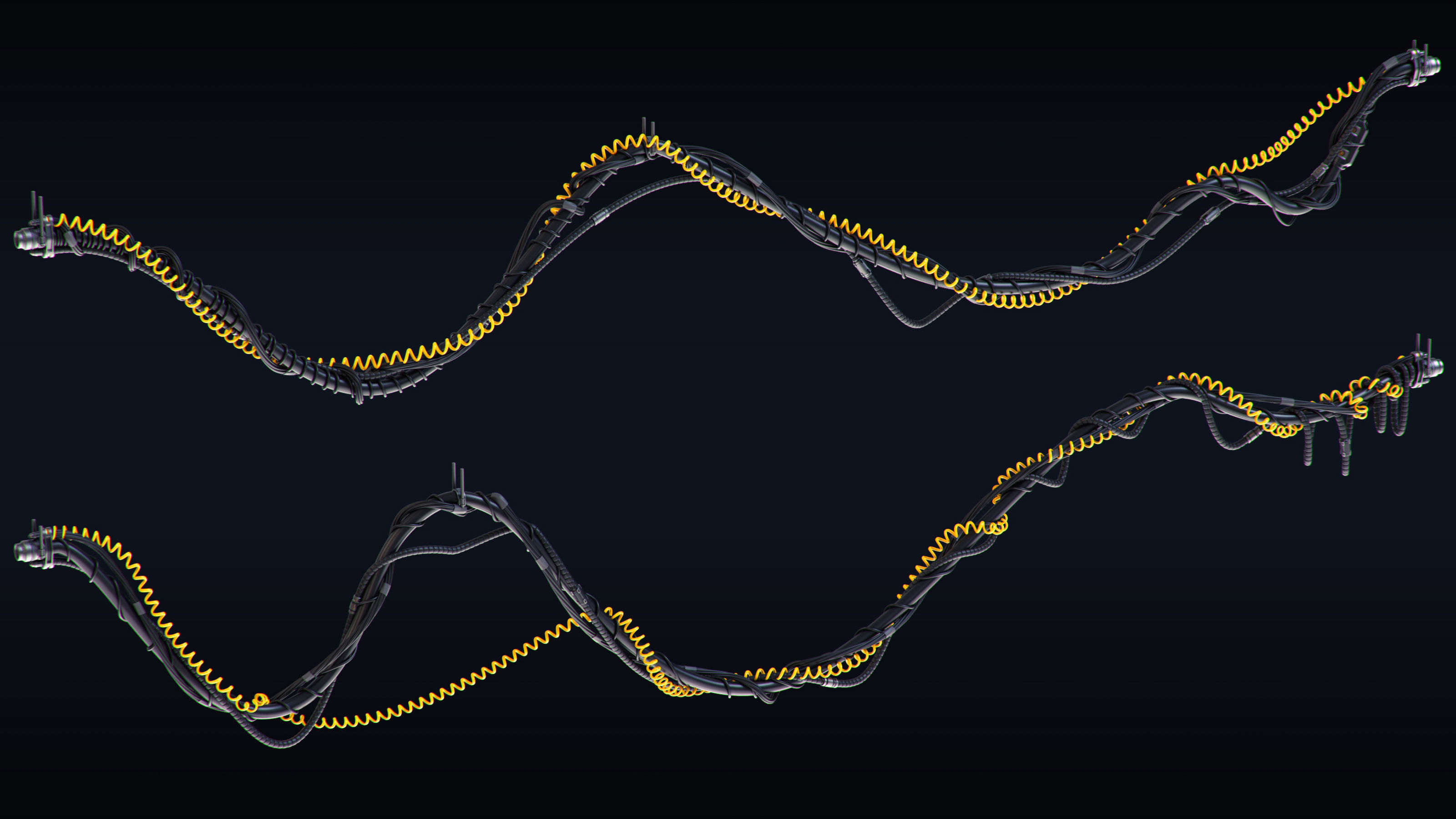 Cables and Wires set 3D model | CGTrader