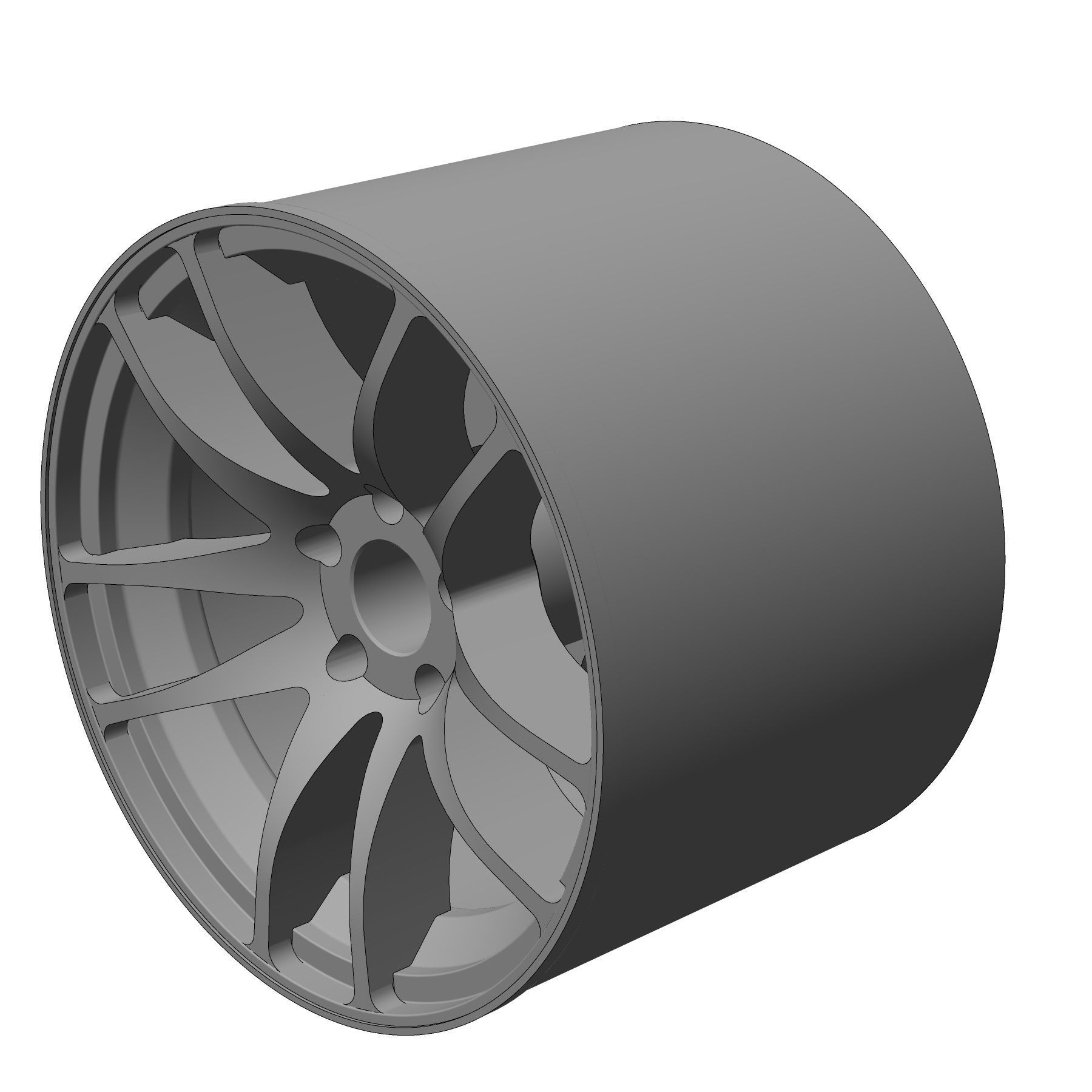 Work Emotion CR Kiwami 164 RIMS FOR HOTWHEELS 3D print model 3D model ...