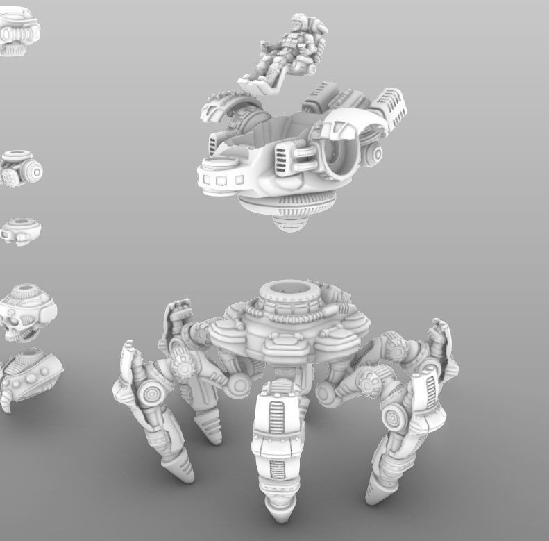 RAPTOR K-28MM PROJECT RAPTOR FAST ATTACK COMBAT WALKER 3D model 3D ...